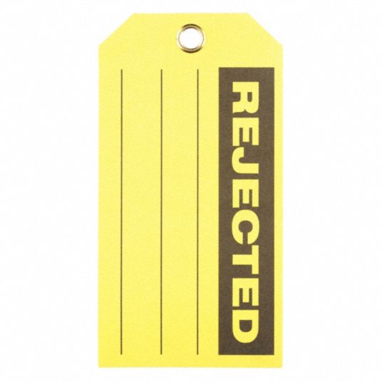 5 3/4 in Wd, 3 in Ht, Rejected Tag - 2RMX9|2RMX9 - Grainger