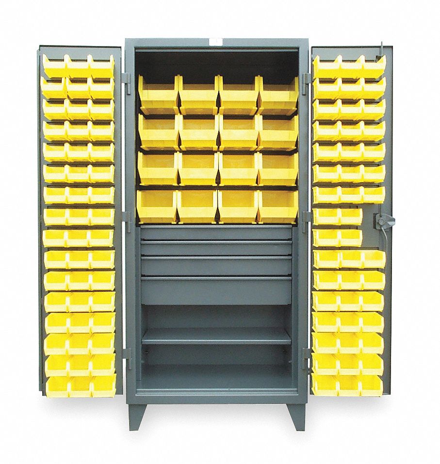 STRONG HOLD, 36 in x 24 in 78 in, 1 Shelves, Bin Cabinet - 2RNF1|36-BBS ...
