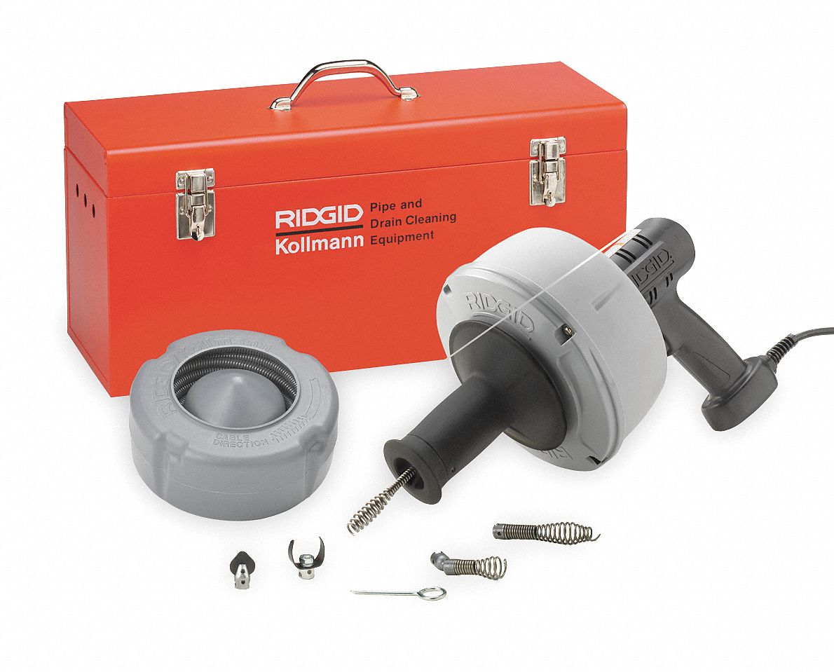 Drain Gun,3/4 to 2 1/2 In, W/Accessories - Grainger