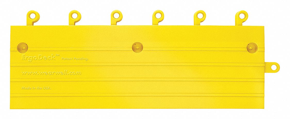 WEARWELL Ramp Edge: Ramp Edge, 18 in x 18 in, WEARWELL ErgoDeck ...