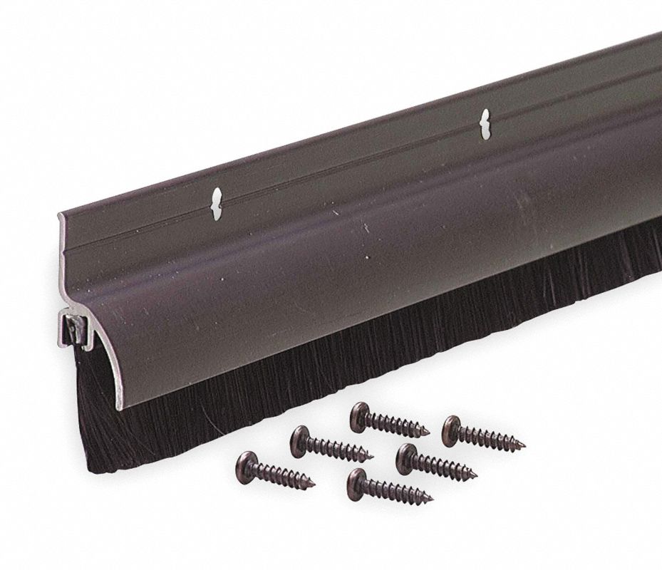 APPROVED VENDOR Cepillo Barredor para Puerta, Bronce, 3 pies Longitud ...