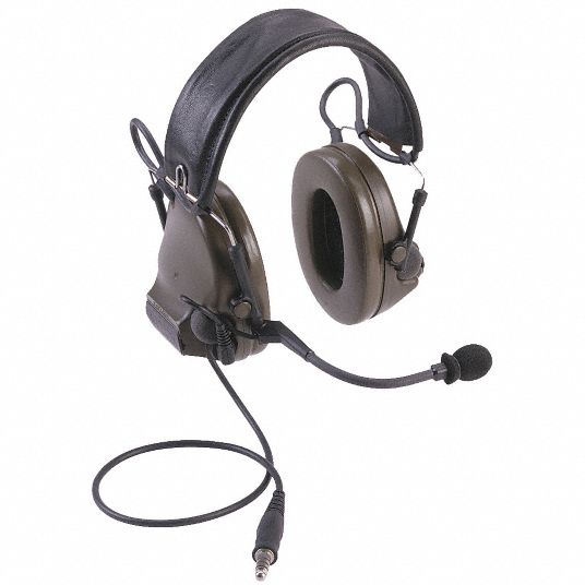 3M PELTOR, Hard Hat-Mounted Earmuff, 21 dB NRR, Headset - 2RRY8 ...
