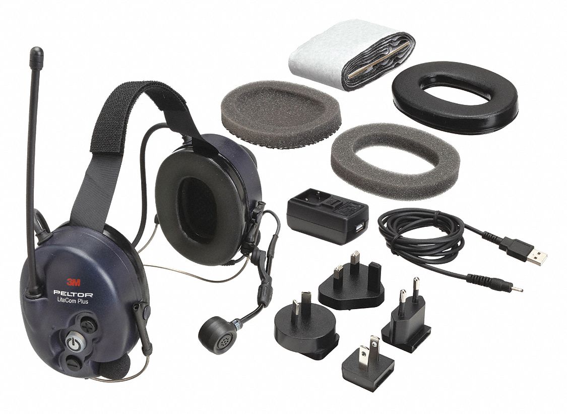 3M PELTOR, Behind-the-Neck Earmuff, 26 dB NRR, Headset - 2RRZ6 ...