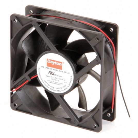 Axial Fan,Square,4-11/16" H,170 CFM - Grainger