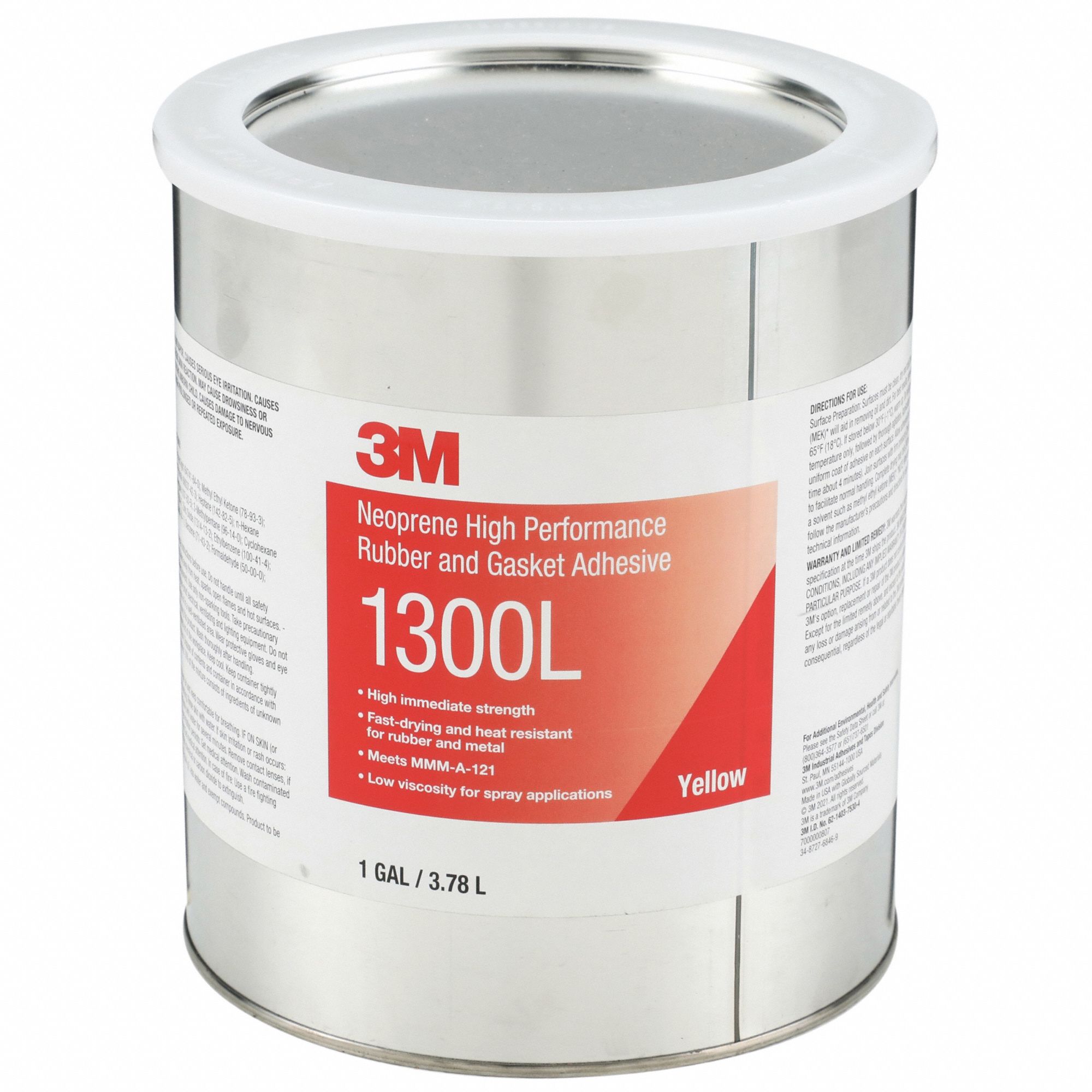 3M, 1300, 1 gal, Gasket Adhesive - 2RUE4|1300 - Grainger