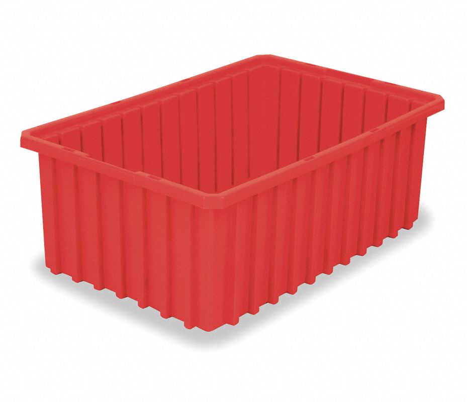 AKRO-MILS Caja Divisora, Rojo, Altura Exterior 8", Longitud Exterior 22 ...
