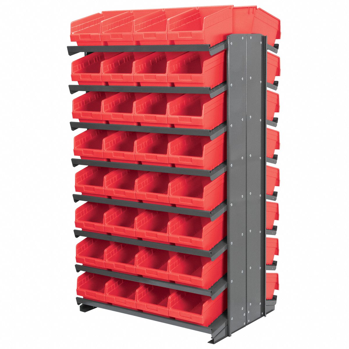 AKRO-MILS Pick Rack: 36 in x 24 in x 60 in, 2 Sided, 0 Bins, 16 Shelves ...