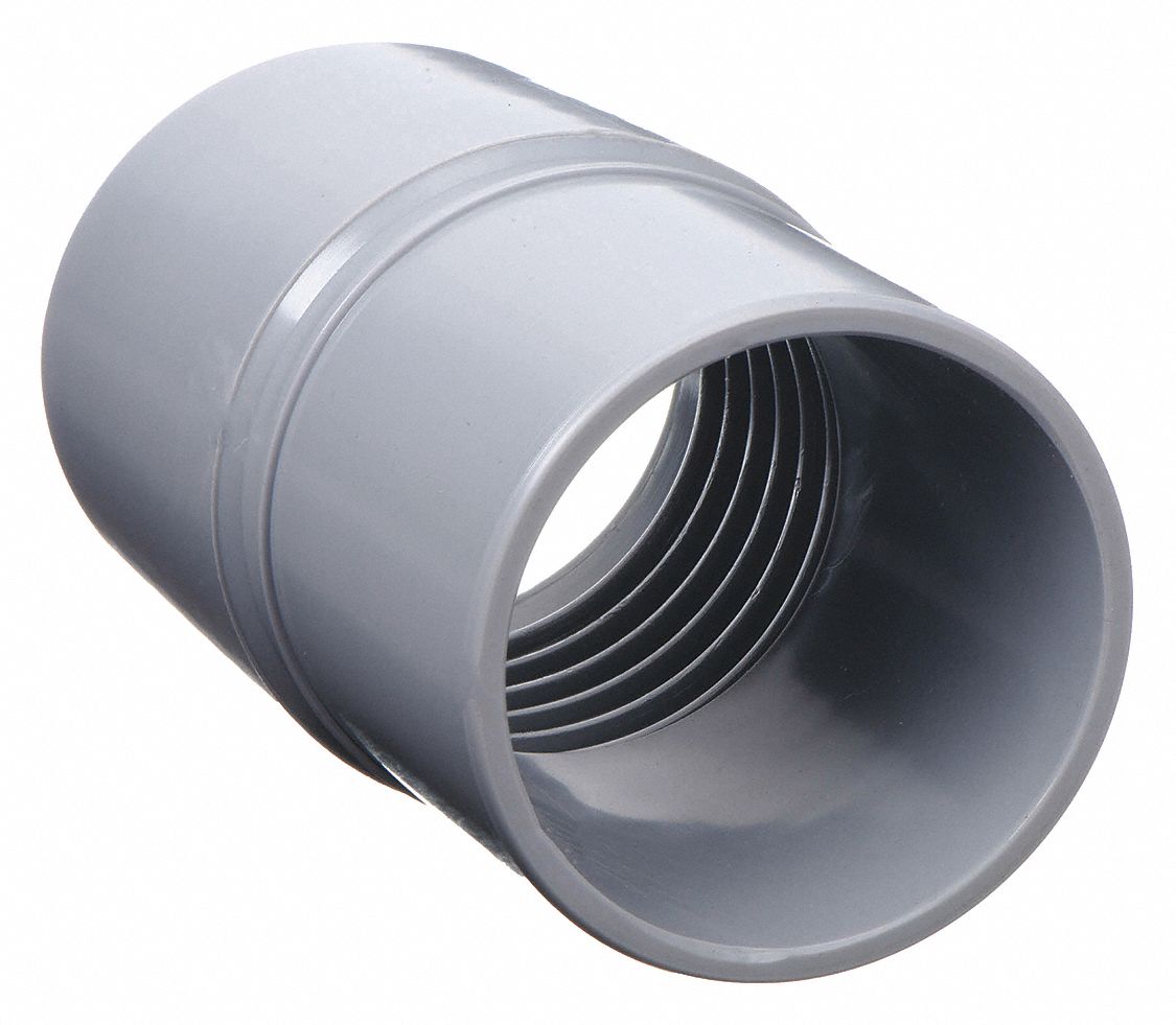 PVC, 1 3/4 in Outside Dia, Screw Cuff - 2RV93|0361-0150-0001 - Grainger