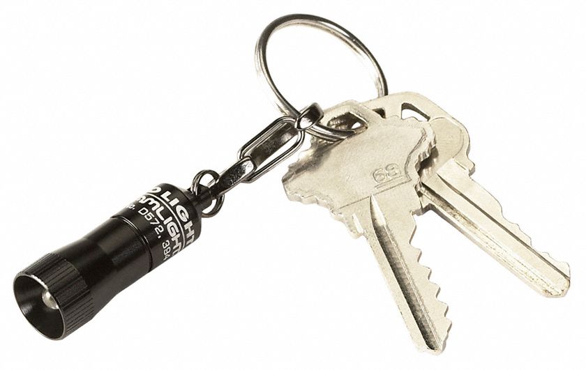 STREAMLIGHT Keychain Flashlight: LED, 10 lm Max Brightness, 8 hr Run ...