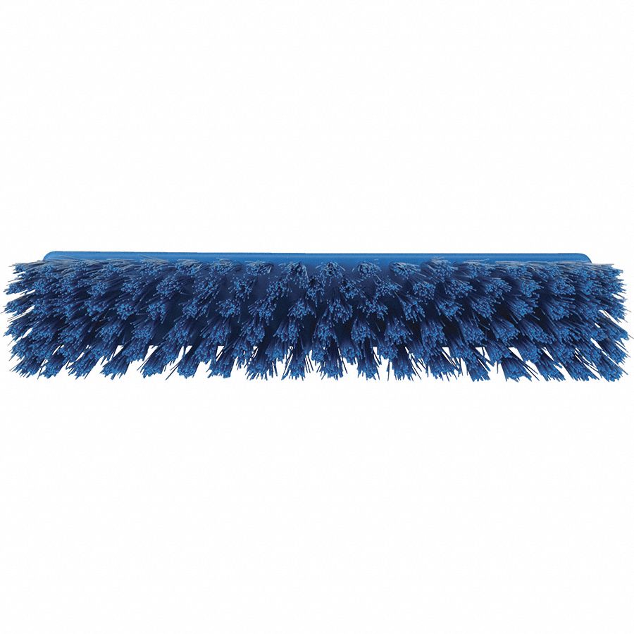 VIKAN Broom Head: Threaded, European, 12 in Sweep Face, Polyester, Blue ...