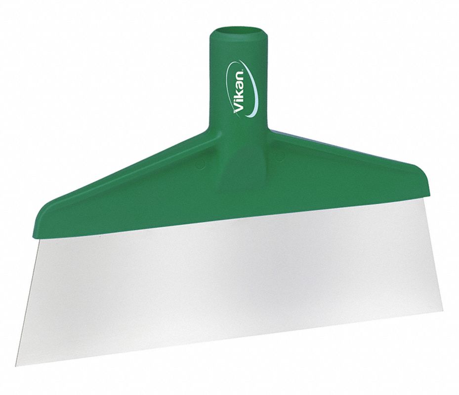 VIKAN Raspador de Piso,Rígida,AceroInox,Verde - Raspadores Manuales y ...