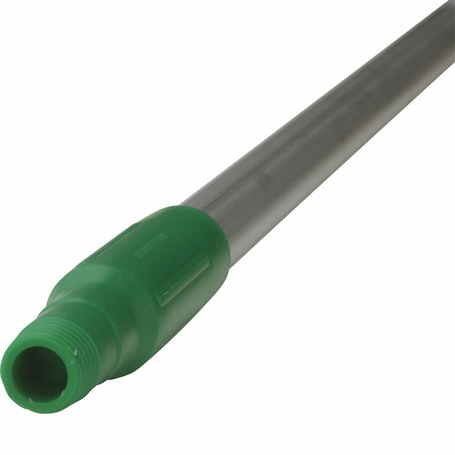 VIKAN Color Coded Handle: Threaded, European, Aluminum, 51 in Lg, 1 1/4 ...