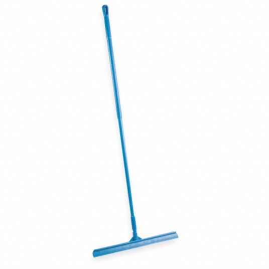 20 inW Straight Foam Rubber Floor Squeegee With Handle, Blue - Grainger