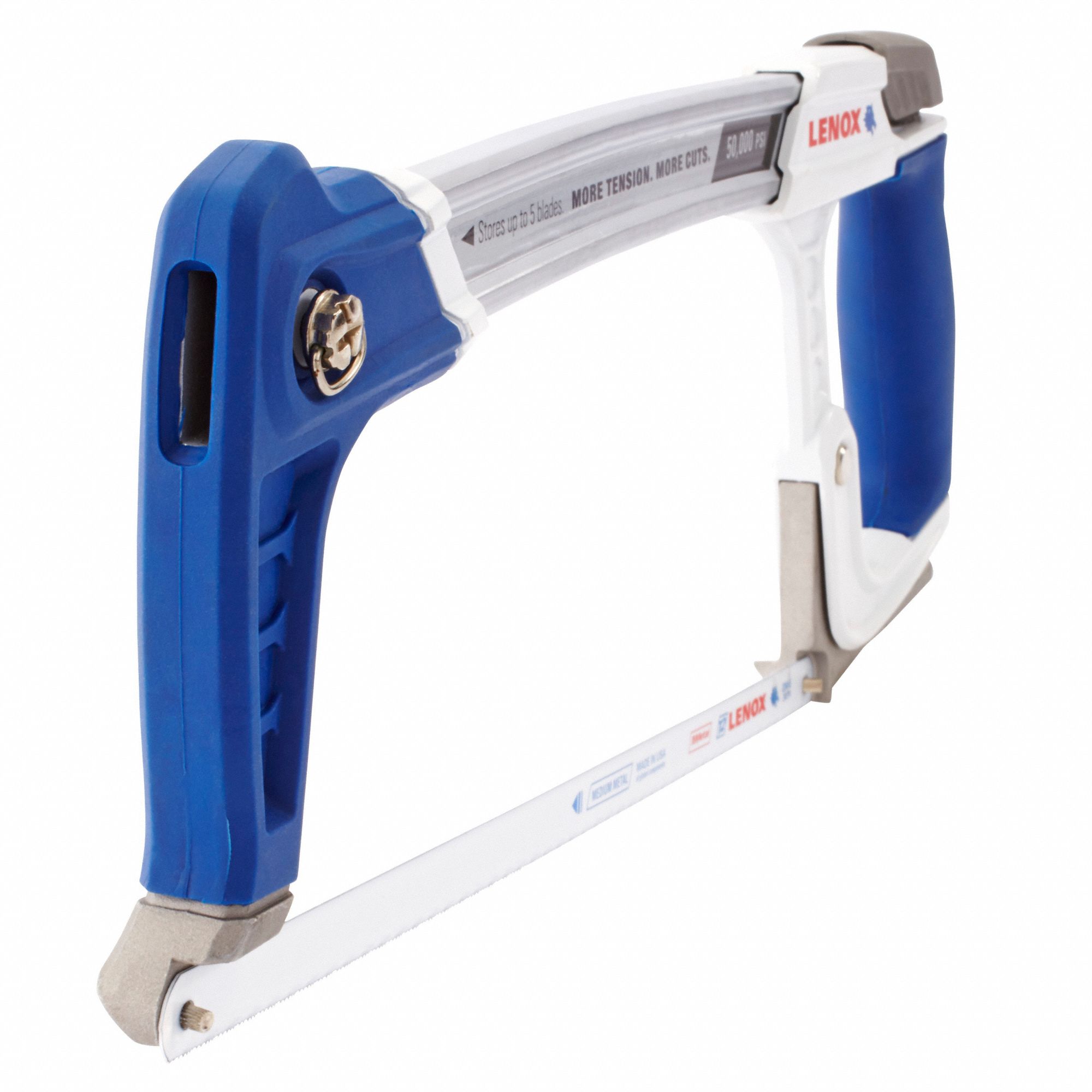 LENOX High Tension Hacksaw: 12 in Blade Lg, Bi-Metal, 16 in Overall Lg ...