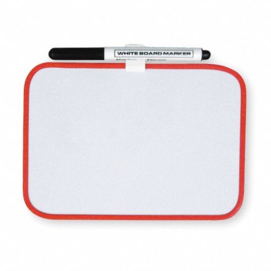 Gloss Dry Erase Board, 7 inH x 5 1/2 inW, White - Grainger