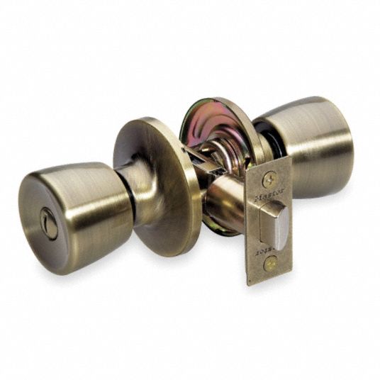 Knob Lockset, Mechanical, Knob, Cylindrical, Privacy, 3 - Grainger