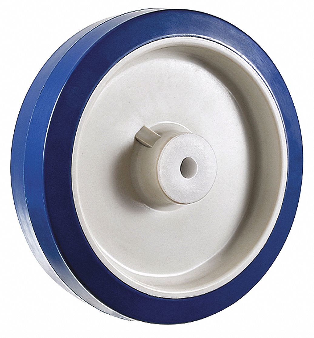 Polyurethane Tread on Plastic Core Wheel, 5 in Wheel Dia., 750 lb Load ...