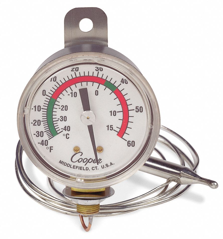 Analog Panel Mount Thermometer - Grainger