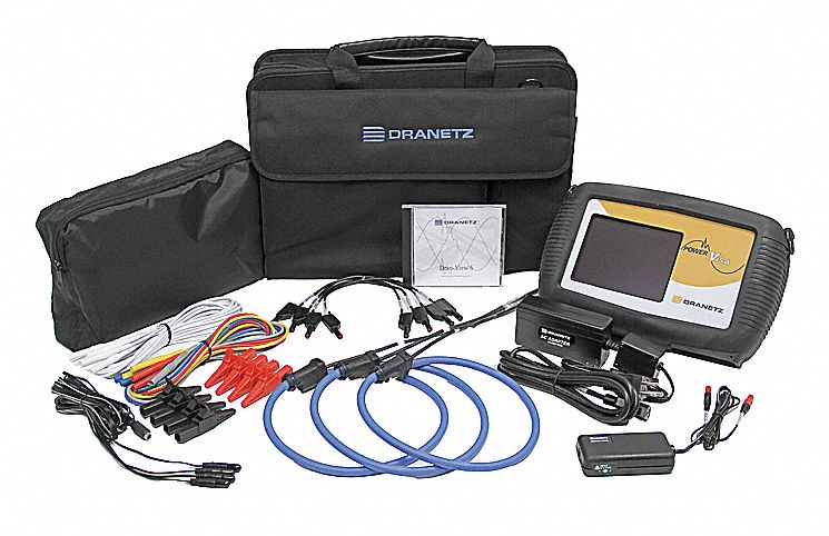 DRANETZ, 3,000 A Max AC Current Measured, For Three Phase, Power ...