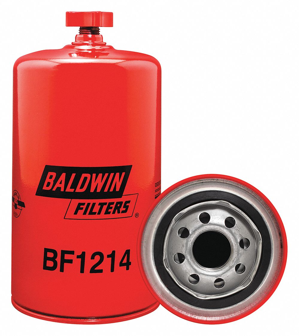 BALDWIN FILTERS, Spin-On, 3 11/16 in Outside Dia, Fuel Filter - 2TCH6 ...