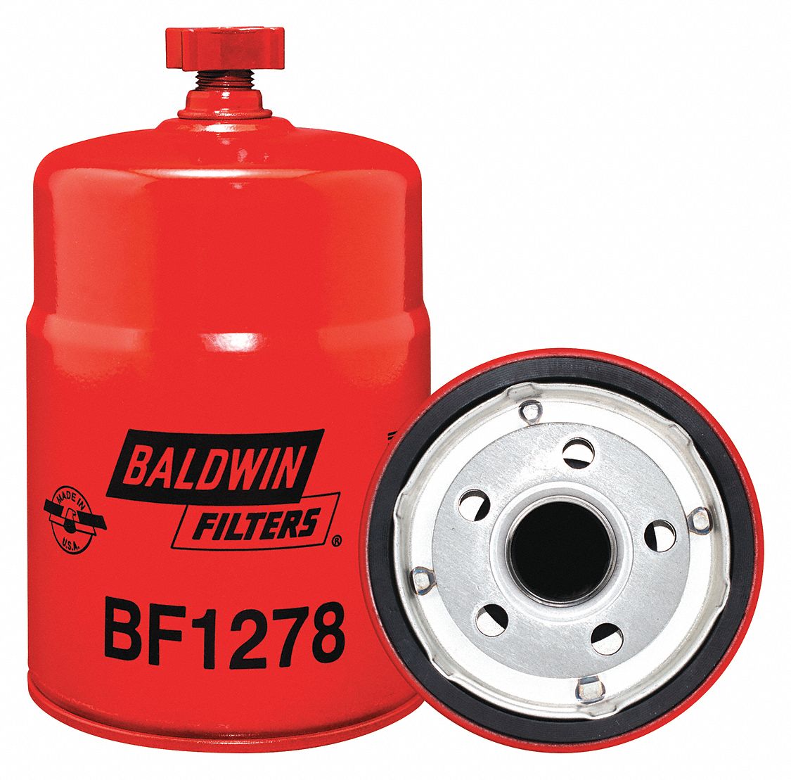 BALDWIN FILTERS, Spin-On, 3 11/16 in Outside Dia, Fuel Filter - 2TCZ9 ...