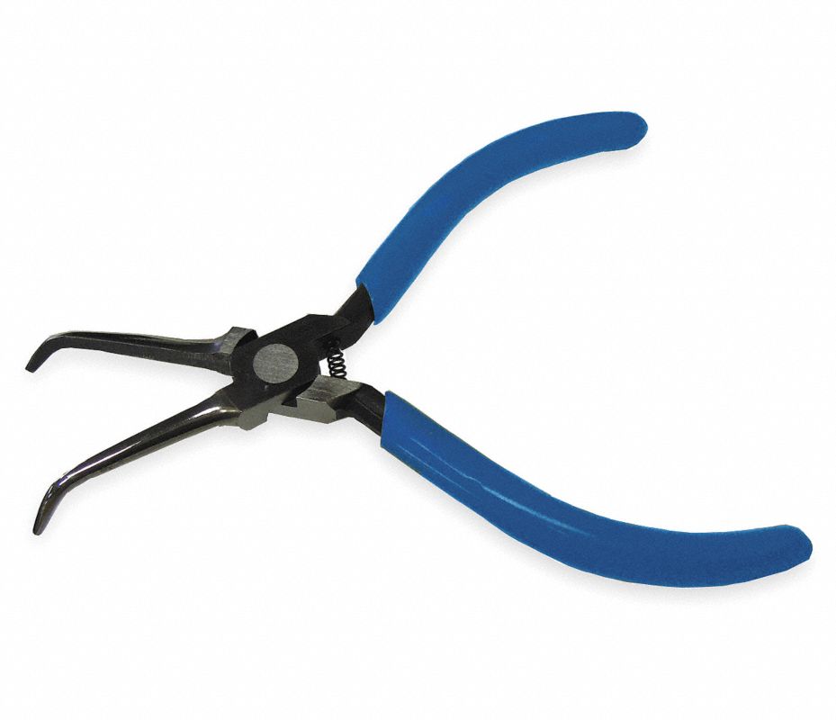 JONARD TOOLS Pinzas Largas de Punta Curva Curva 5-1/2" Azul - Pinzas de ...