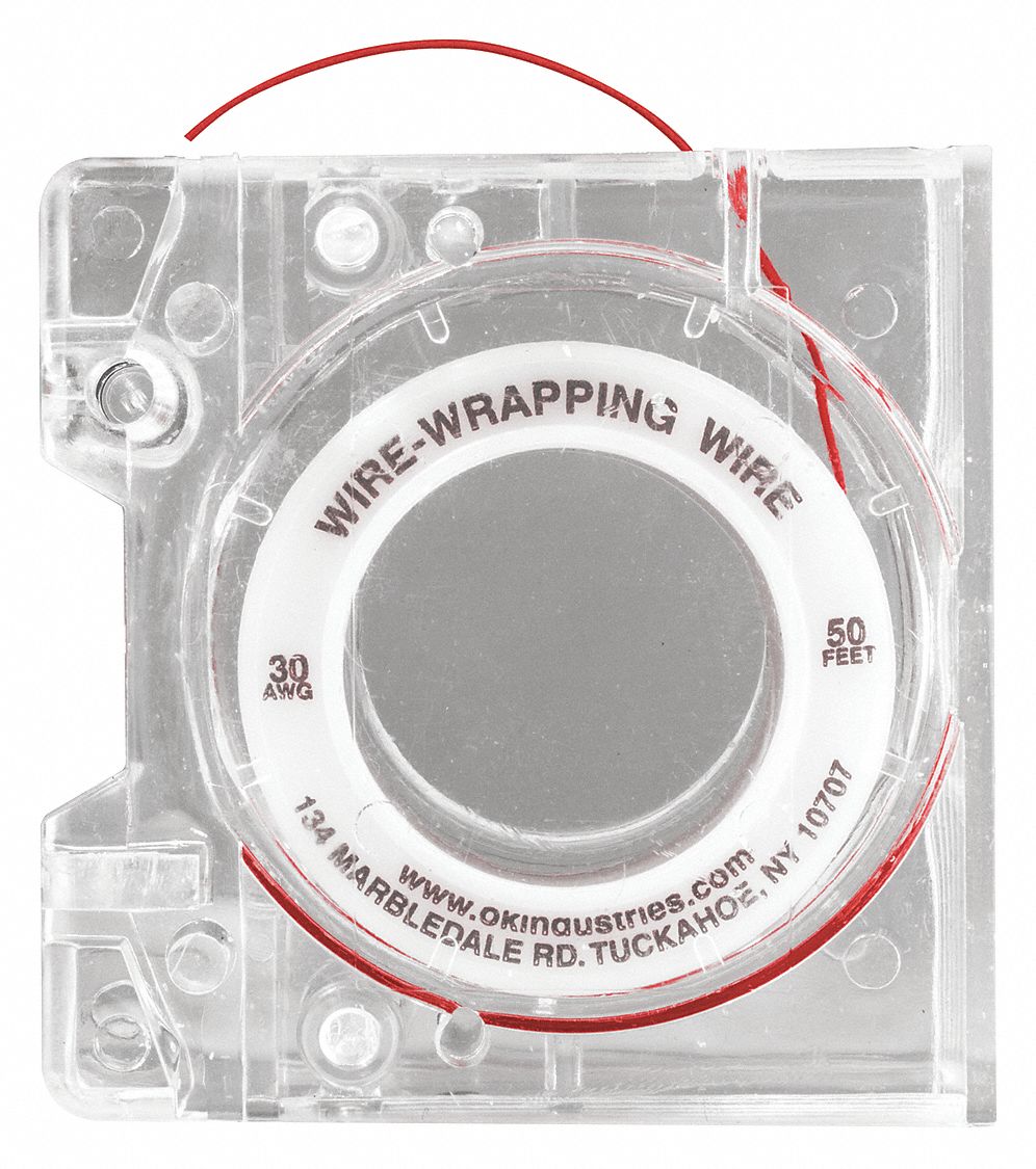 OK INDUSTRIES, 50 ft Overall Lg, 30 AWG Conductor Size, Spooled ...