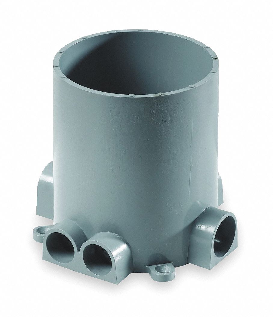 Floor Box, 6 in Height, 6 in Length, 6 3/8 in Width, 100.0 cu in ...