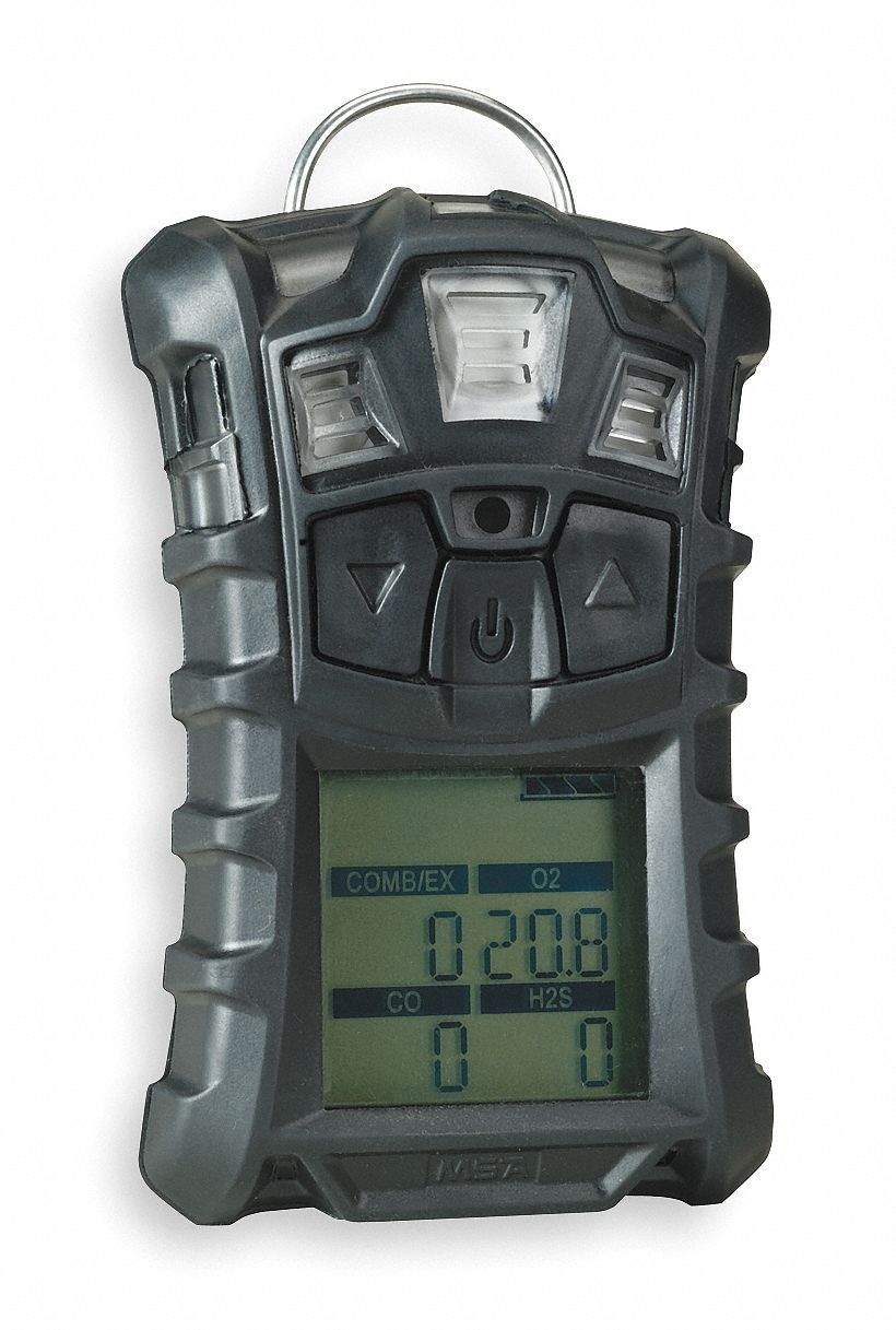Multi-Gas Detector, 4 Gas, Detects Oxygen, Carbon Monoxide, Hydrogen ...