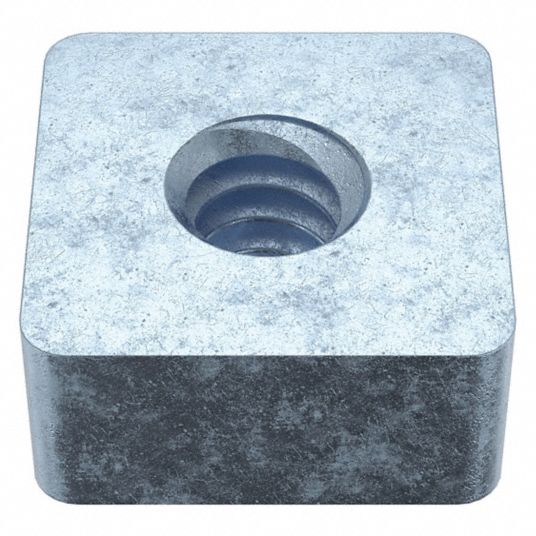#6-32 Thread Size, Steel, Square Nut - 2TJ16|NUT90106C - Grainger