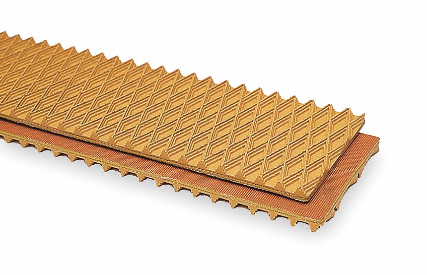 18 in Belt Wd, 9/32 in Belt Thick, High-Grip Multi-Ply Conveyor Belt ...