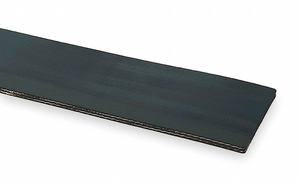 24 in Belt Wd, 1/4 in Belt Thick, Light-Duty Multi-Ply Conveyor Belt ...