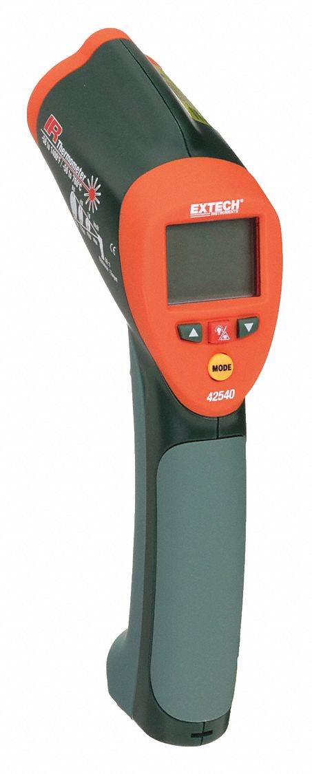 EXTECH Termómetro Infrarrojo LCD Retroiluminada 1 Punto -50° a 760 ...
