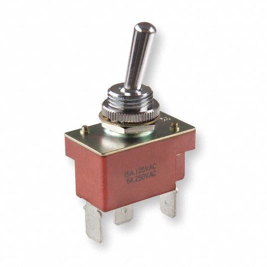 NKK, SPDT, 1/4 in Quick Connect Tab Connection, Toggle Switch - 2TPA7 ...