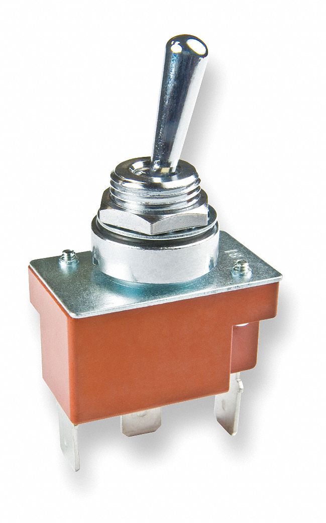 NKK, SPDT, 1/4 in Quick Connect Tab Connection, Toggle Switch - 2TPA9 ...