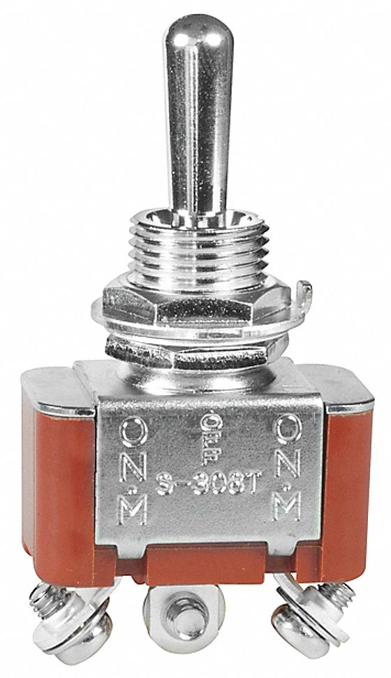 Toggle Switch, Number of Connections: 3, Switch Function: Momentary On ...