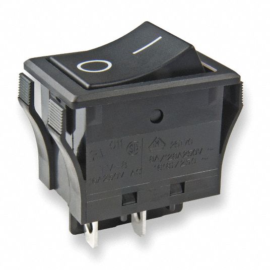 NKK, DPST, On/Off, Rocker Switch - 2TPJ8|JWL21RA2A - Grainger