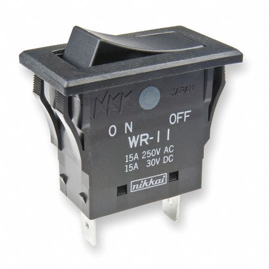 NKK, SPST, On/Off, Rocker Switch - 2TPN2|WR11AF - Grainger