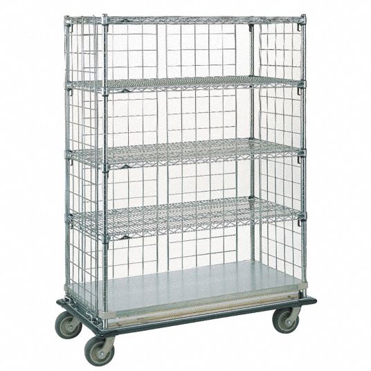 METRO, Steel, (4) Swivel, Medical Exchange Cart - 2TRK2|LXH56C - Grainger
