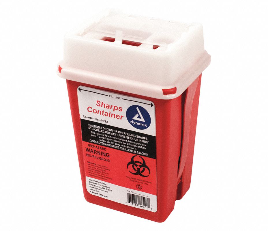 FIRST AID ONLY Contenedor para Objetos Punzantes Rojo de Plástico ...