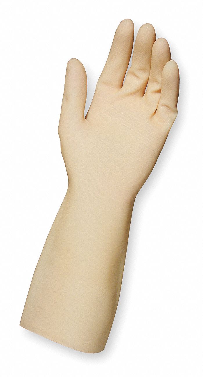 TRIONIC CLEANROOM GLOVES, TRIONIC TRIPLE POLYMER, 14 IN LENGTH, SIZE 7 ...