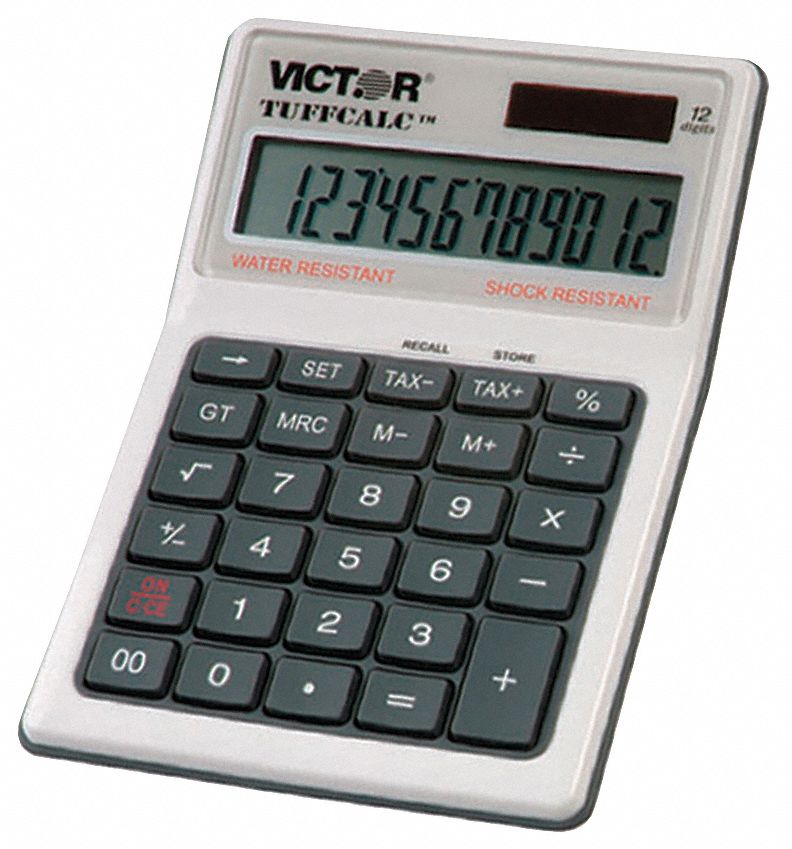 VICTOR, LCD, 12 Digits Displayed, Desktop Calculator - 2TVZ4|99901 ...