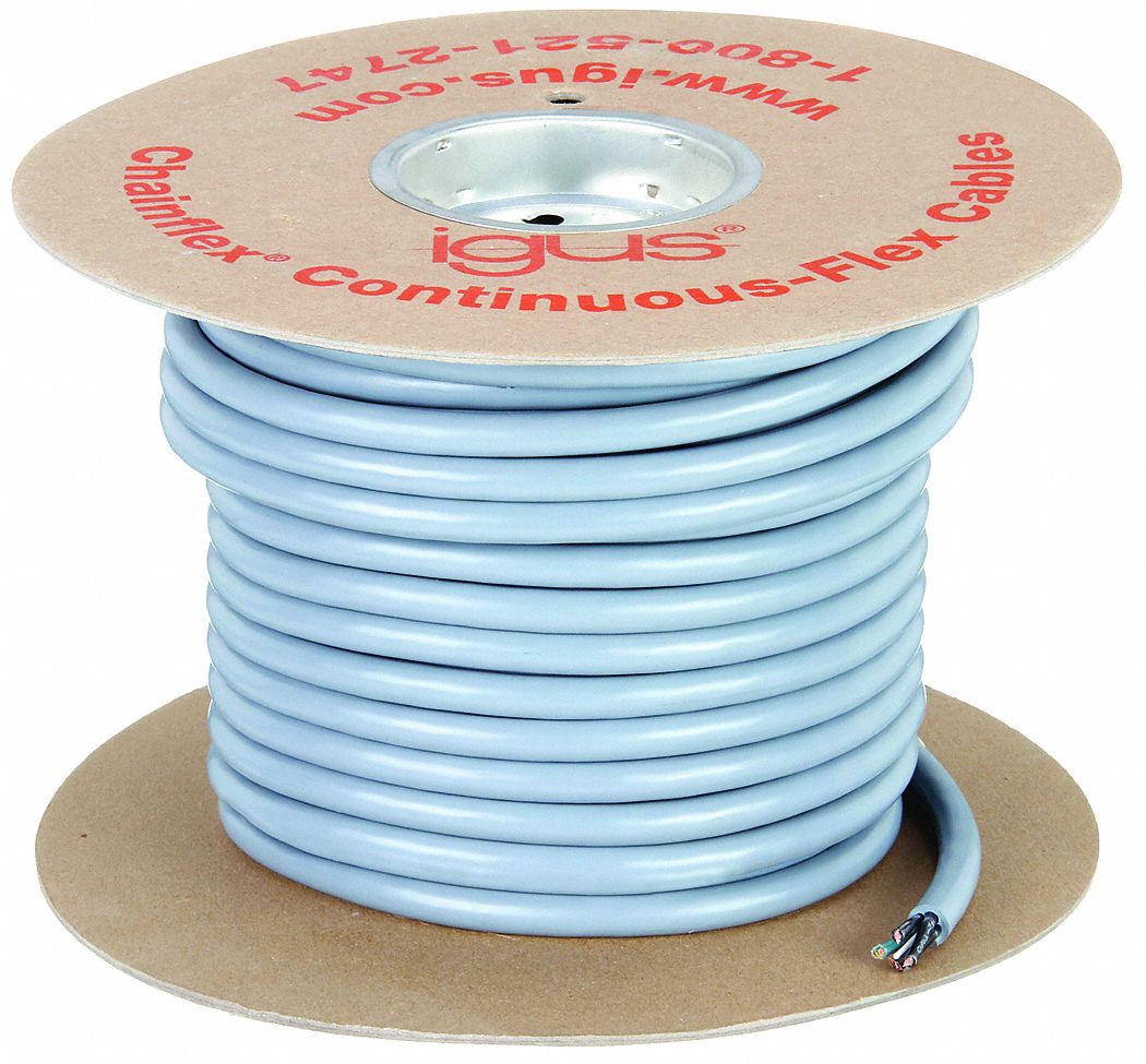 CHAINFLEX, 10 AWG Conductor Size, 4 Conductors, Control Cable - 2WGT4 ...