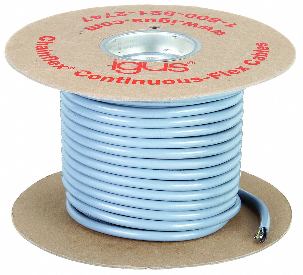 CHAINFLEX, 18 AWG Conductor Size, 5 Conductors, Control Cable - 2WGP5 ...