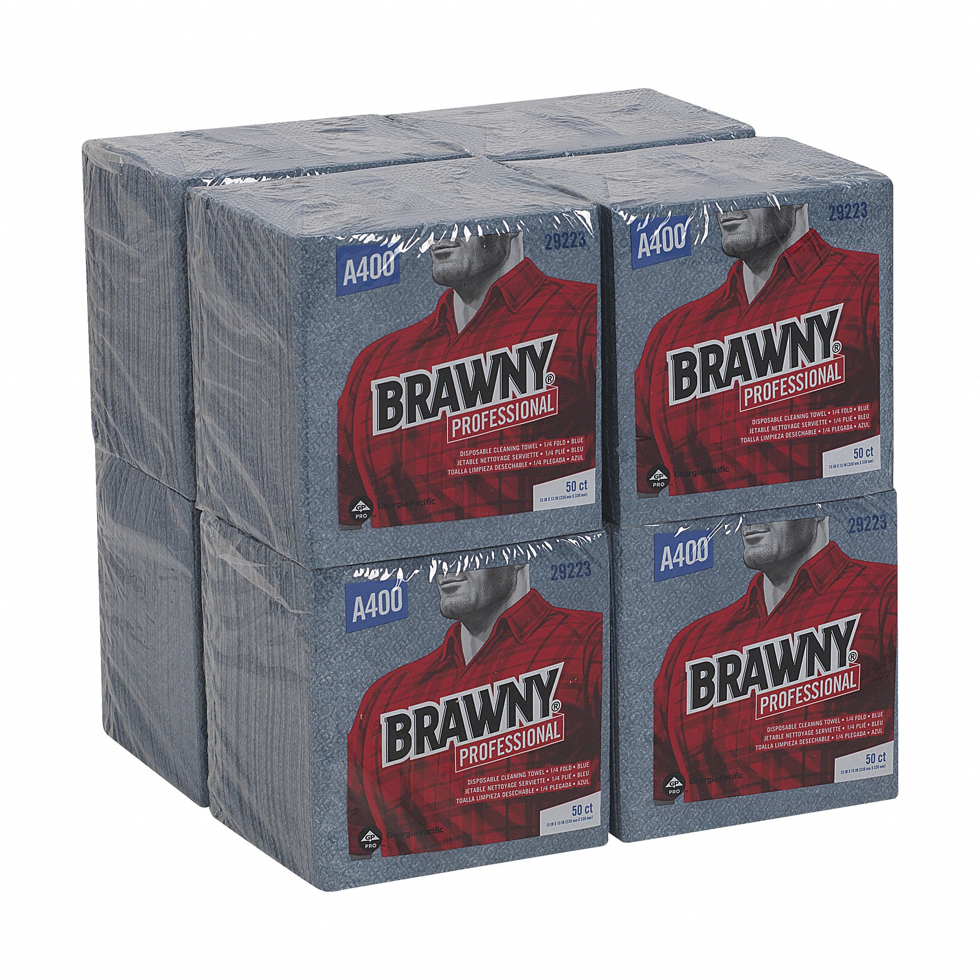 GEORGIA-PACIFIC, 1/4 Fold, Super Heavy Absorbency, Dry Wipe - 2U259 ...