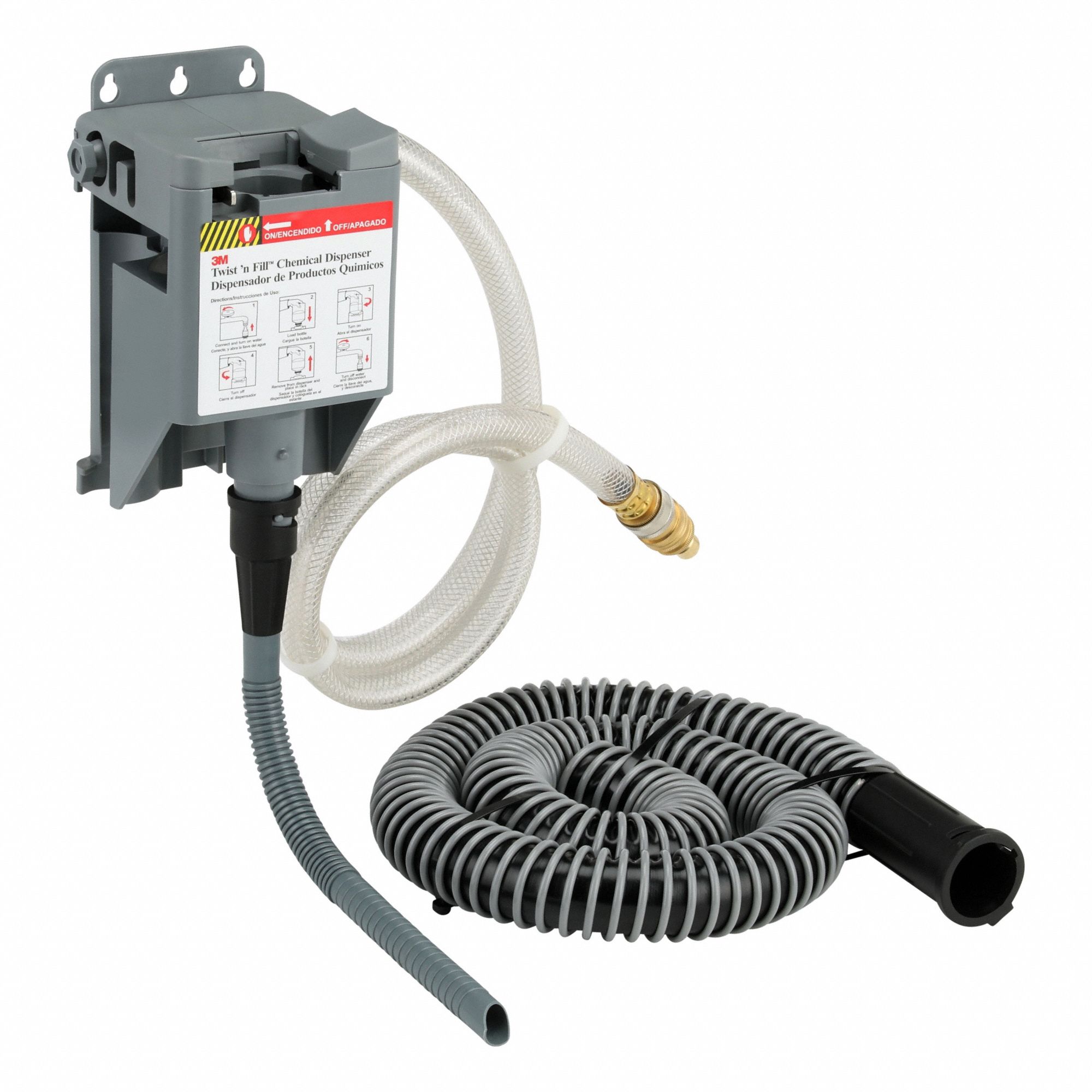 3M, Wall Mount Dispenser, 1 Chemicals Dispensed, Dilution Control ...