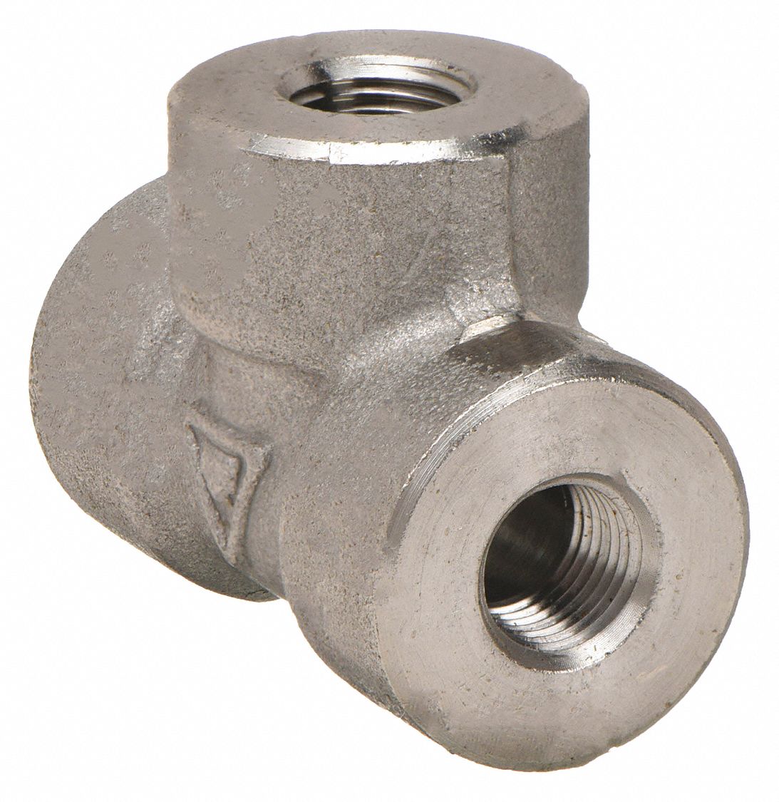 GRAINGER APPROVED TEE,1/8 IN,THREADED,304 STAINLESS STEEL - Metal Pipe ...