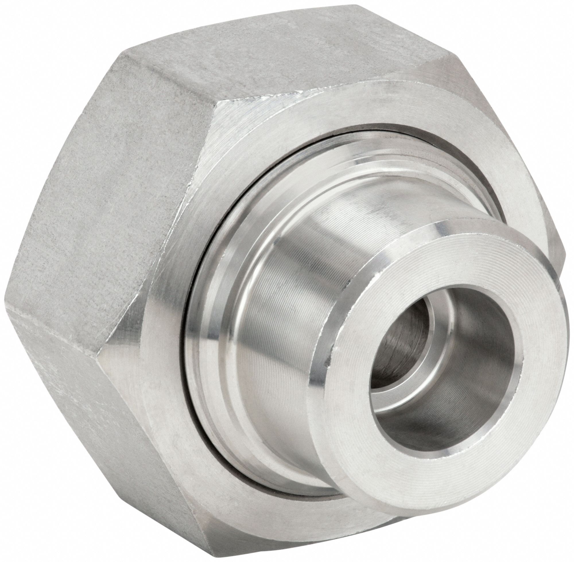 304 Stainless Steel, 1/4 in x 1/4 in Fitting Pipe Size, Union - 2UE37 ...