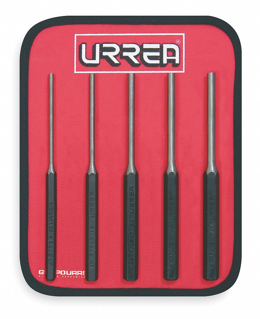 URREA Juego de Punzones Acero Microaleado 6 piezas - 2UEM4 | 48A - Grainger México