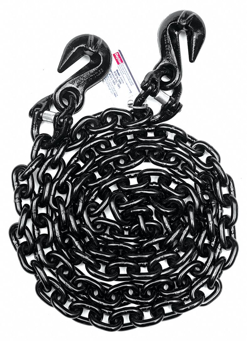 DAYTON, 3/8 in Chain Trade Size, 80 Chain Grade, Chain Sling - 2UKE3 ...